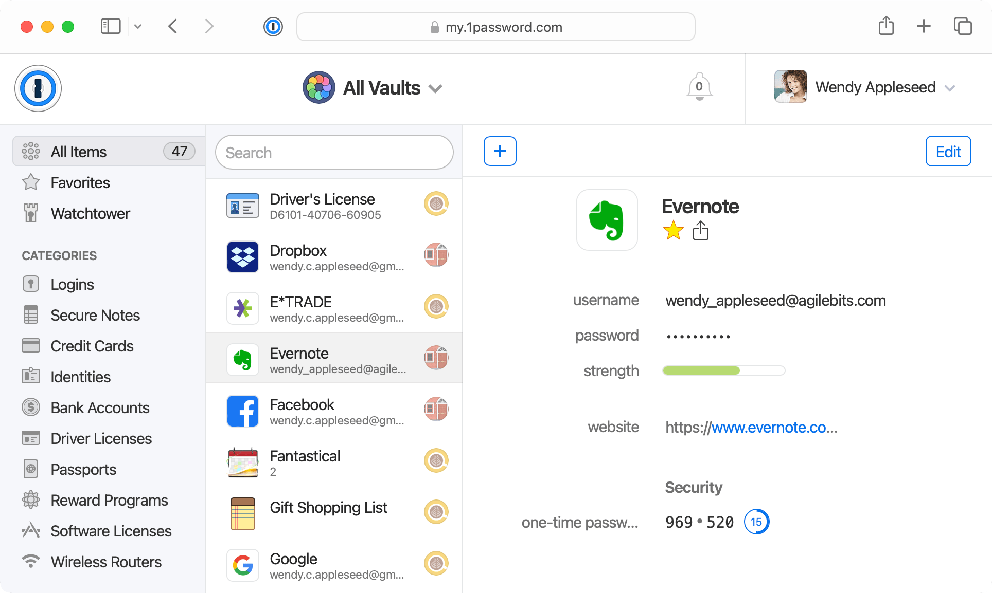 View And Edit Your Items On 1Password